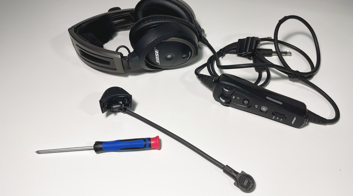 How to replace a Bose A20 Microphone – Hobbs Flyer