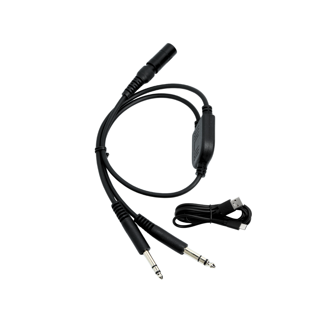 USB Powered 6 Pin LEMO to GA Twin PJ Plug Adapter – Hobbs Flyer