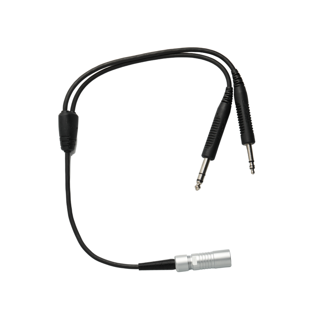 Agusta Helicopter 8 Pin Fischer Plug to GA Twin Plug Adapter – Hobbs Flyer